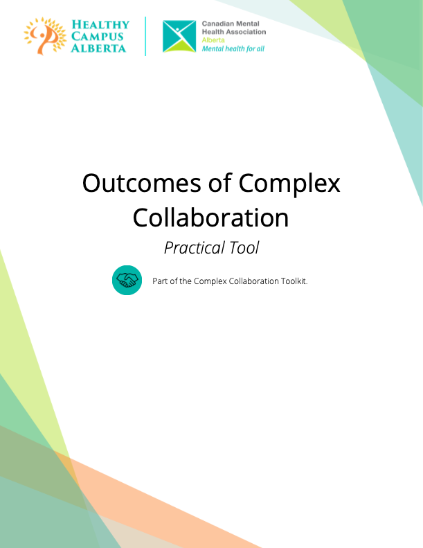 Complex Collaboration Model Toolkit - Healthy Campus Alberta